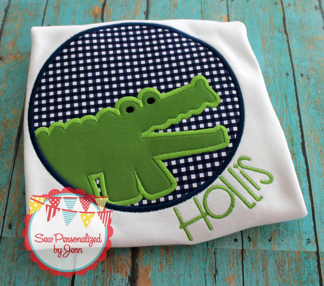Boys Preppy Summer Alligator Gator Personalized Monogrammed and ...