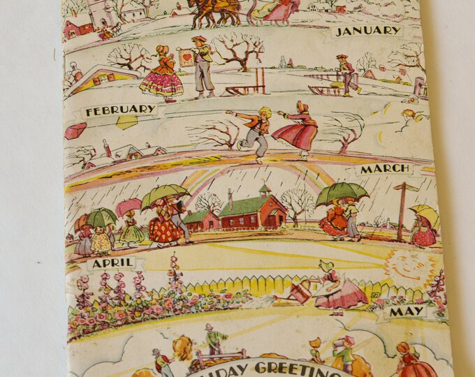 Housewife's Meat Calendar 1929, Vintage Market Brochure, Meat Market ...