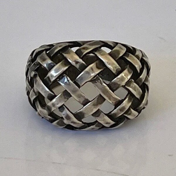 Basket Weave Ring - Etsy