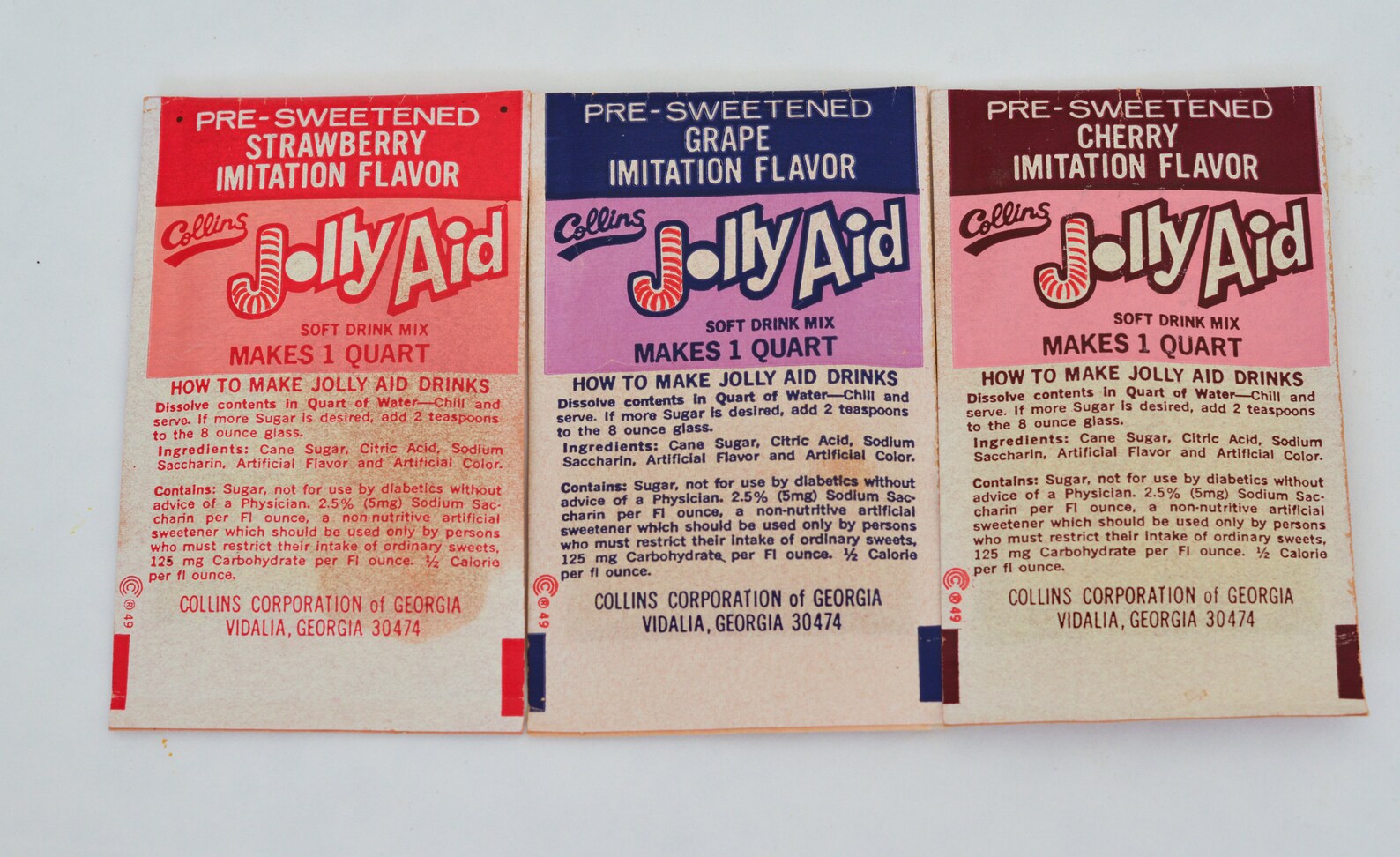 Jolly Aid Soft Drink Mix Vintage Kitchen Unopened Packets | Etsy