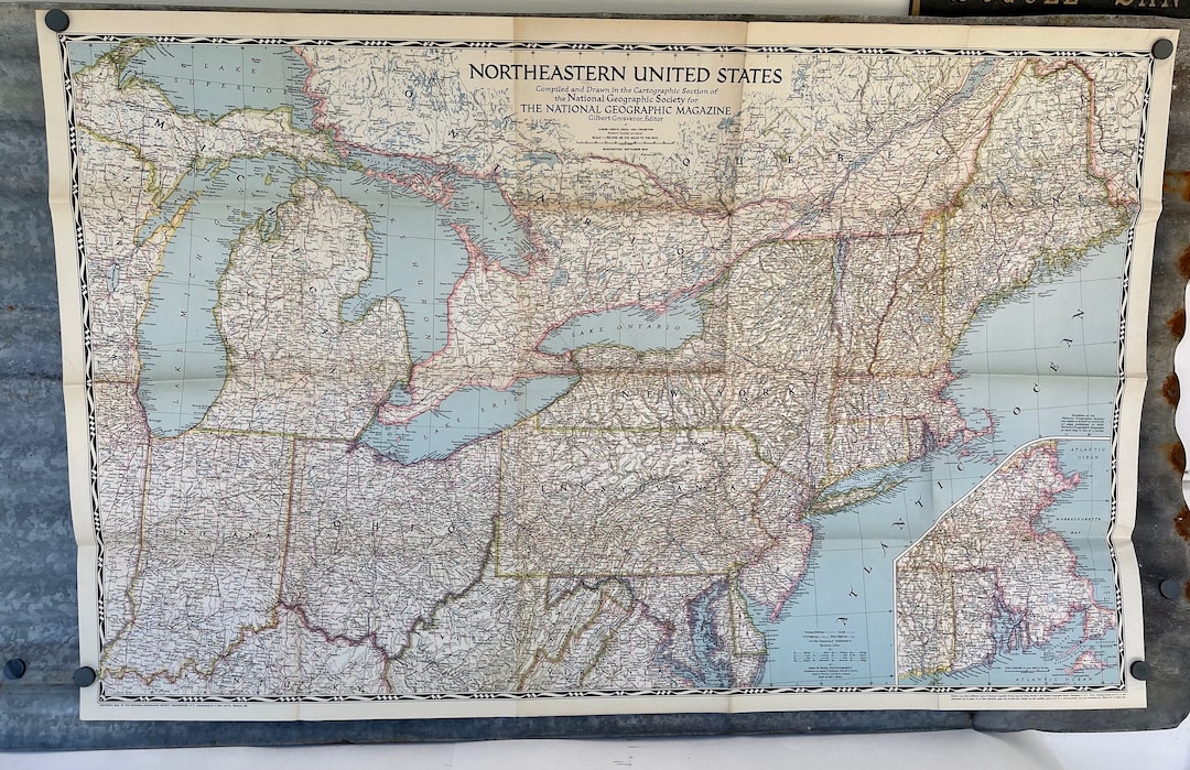 North eastern united states map