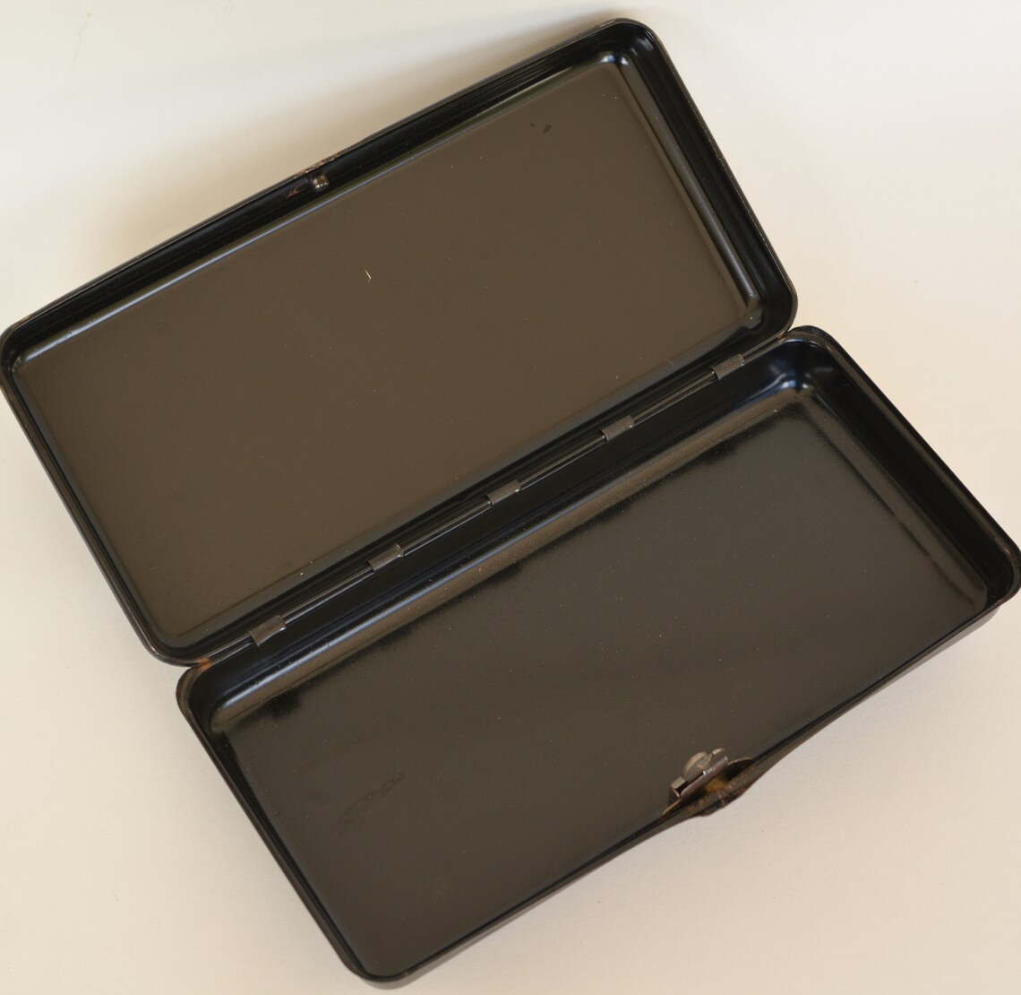 Black Metal Box Vintage Advertising Box | Etsy