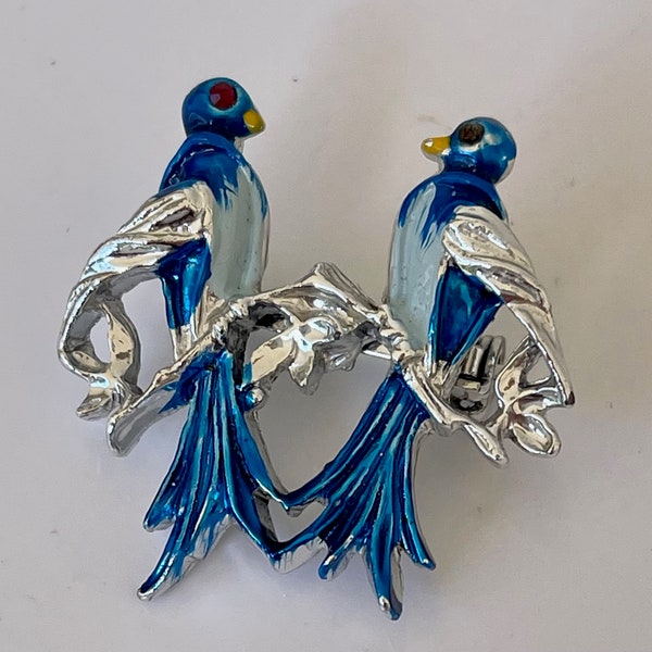 Bluebird Brooch - Etsy