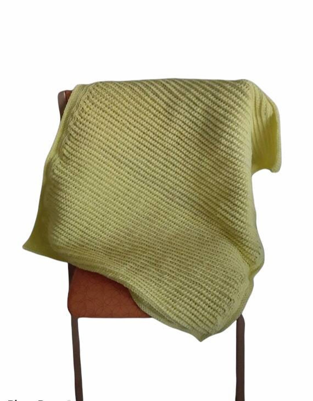Pastel Yellow Crochet Baby Afghan, 27x33 Crochet Blanket in Yellow - Etsy