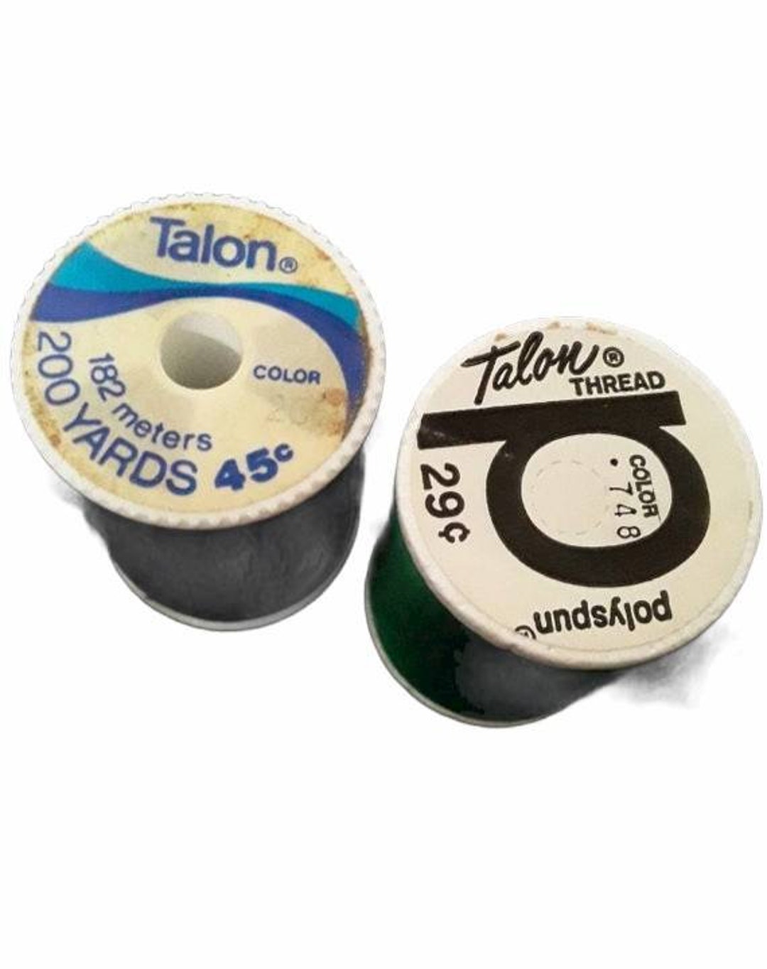 Talon Brand Sewing Thread, Green or Navy Blue Sewing Thread, 100% ...