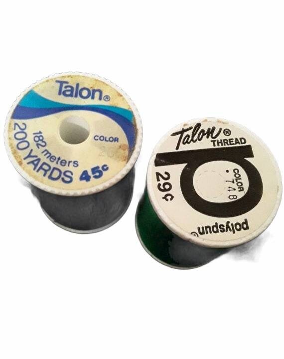 Talon Brand Sewing Thread Green or Navy Blue Sewing Thread | Etsy
