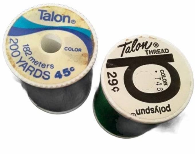 Talon Brand Sewing Thread, Green or Navy Blue Sewing Thread, 100% ...