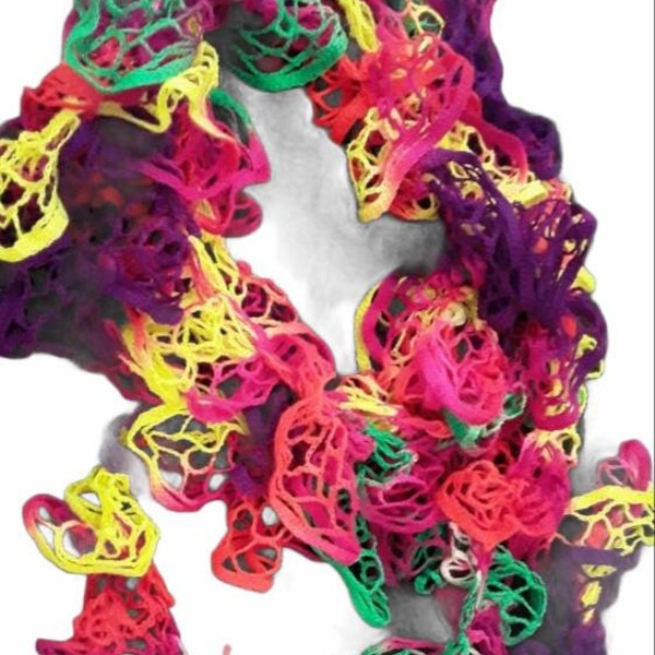 Neon Color Scarf - Etsy