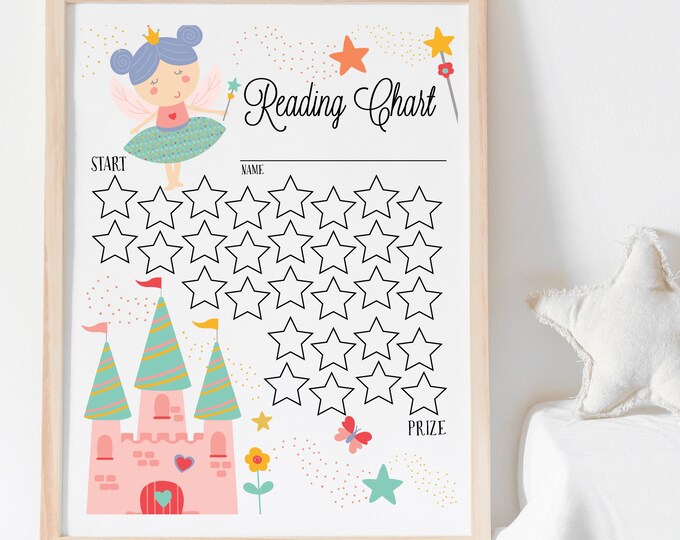 Kids Reading Chart Printable. Childs Reading Chart Stars Design ...
