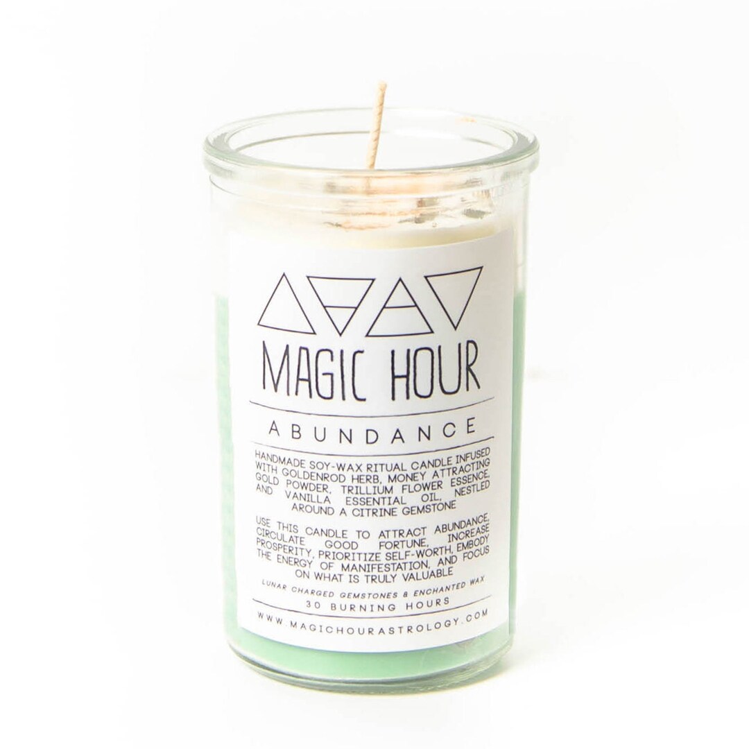 Abundance Ritual Candle - Small - Etsy