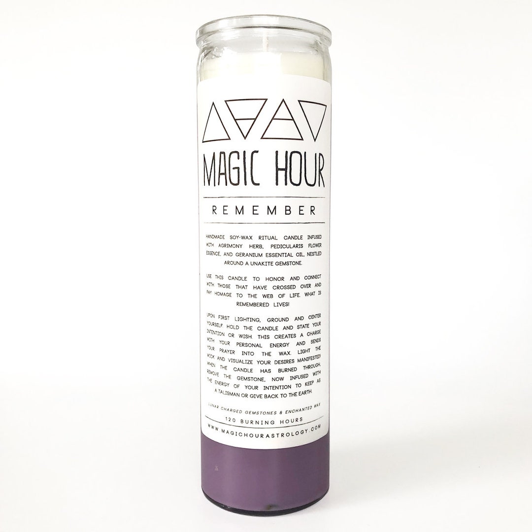 Remember Ritual Candle - Large - Etsy