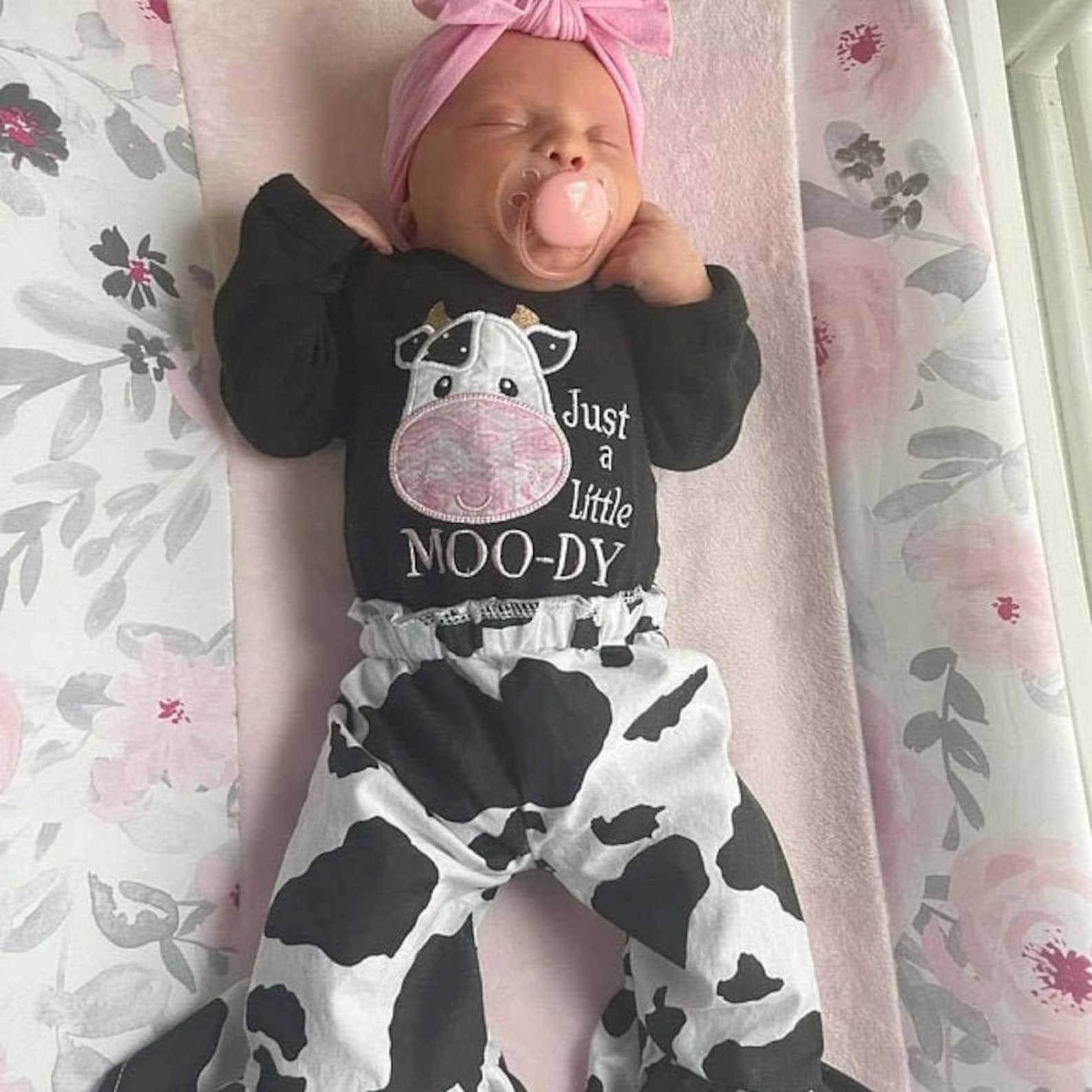 Cow Baby Clothes Cow Baby Stuff Baby Girl Outfit Cowgirl | Etsy