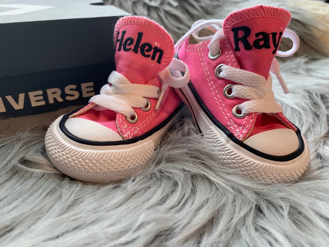 Baby Converse Shoes Converse Customized Baby Announcement | Etsy