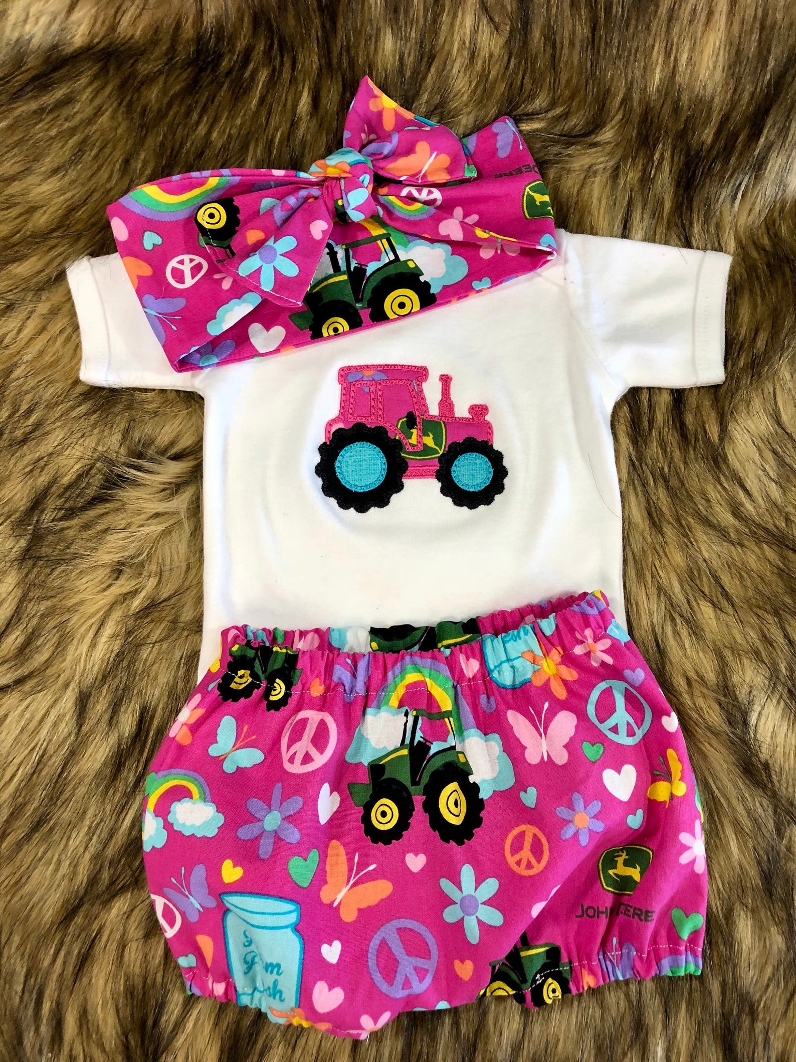 Baby Girl Outfit John Deere Country Baby Clothes Baby - Etsy
