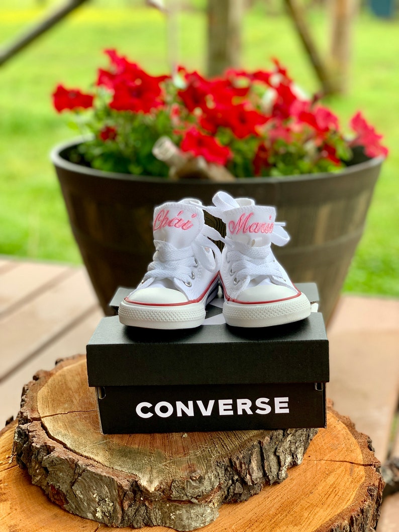 Baby Converse Shoes - Converse Customized - Baby Announcement ...