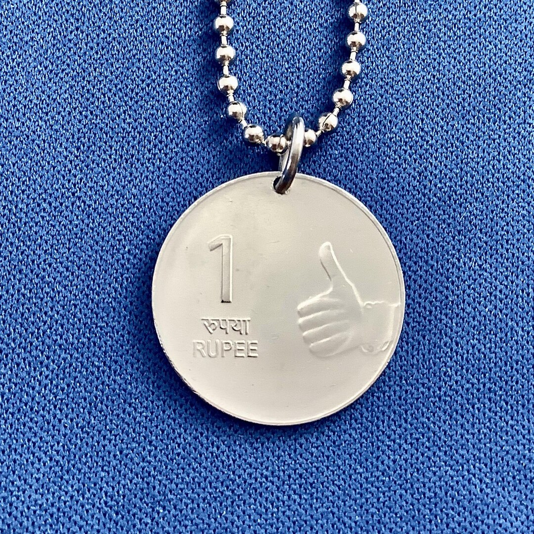 Handcrafted 2007-2011 Indian Rupee Coin Pendant Necklace: Thumbs up ...