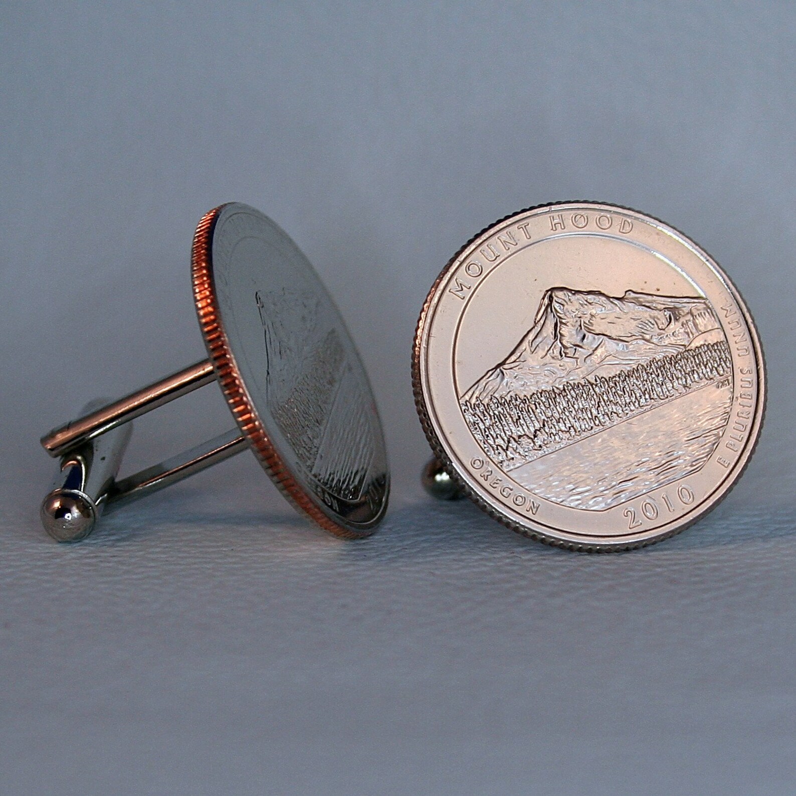 2010 Mount Hood Quarter Dollar Coin Cufflinks - National Forest ...