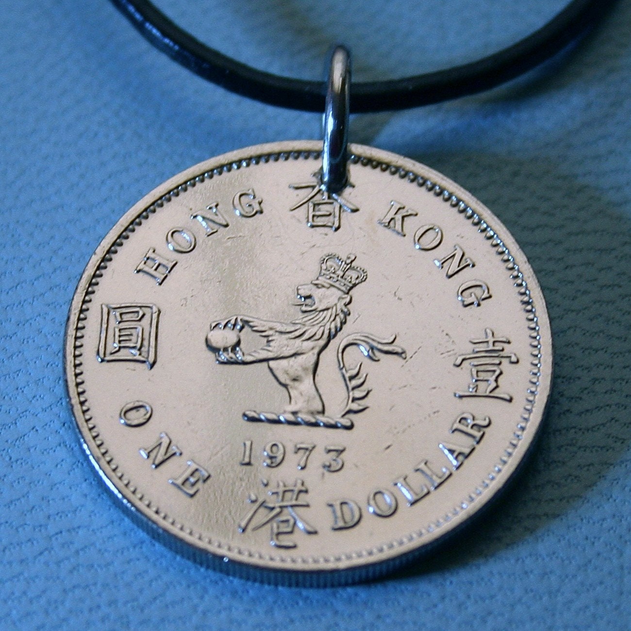 British Hong Kong Crowned Lion Coin Pendant 1 HK Dollar | Etsy