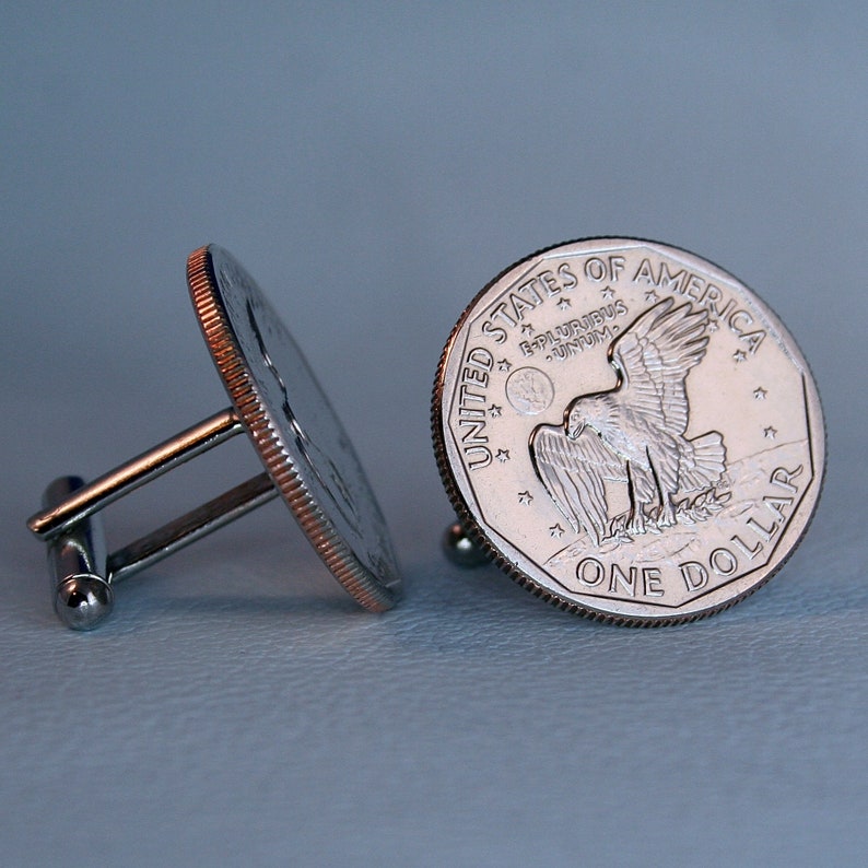 American Moon Landing Eagle Coin Cufflinks One Dollar | Etsy