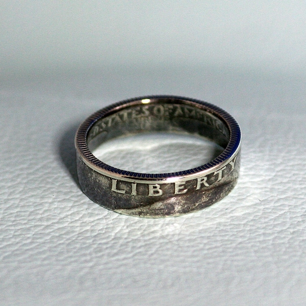 Silver Coin Ring - Etsy