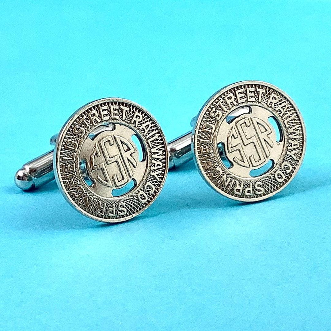 Springfield Street Railway Vintage Transit Token Cufflinks - Etsy