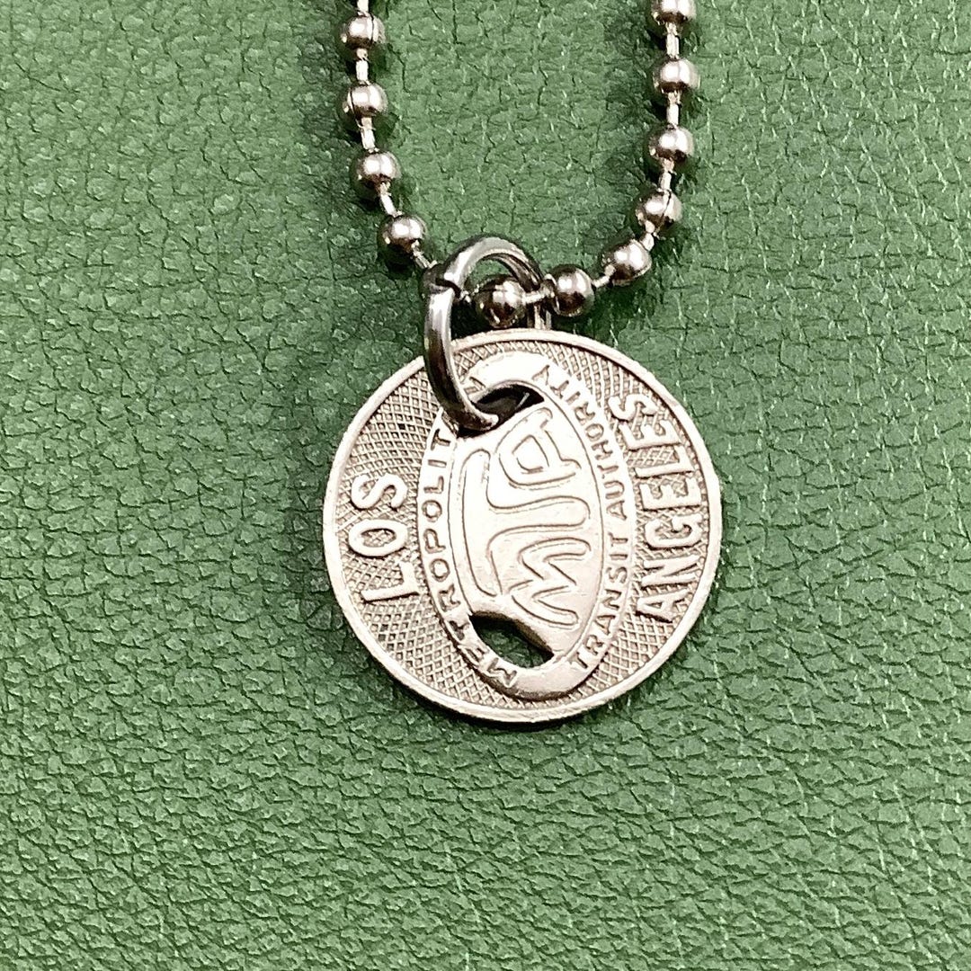 Los Angeles Metropolitan Transit Authority Token Pendant Necklace ...