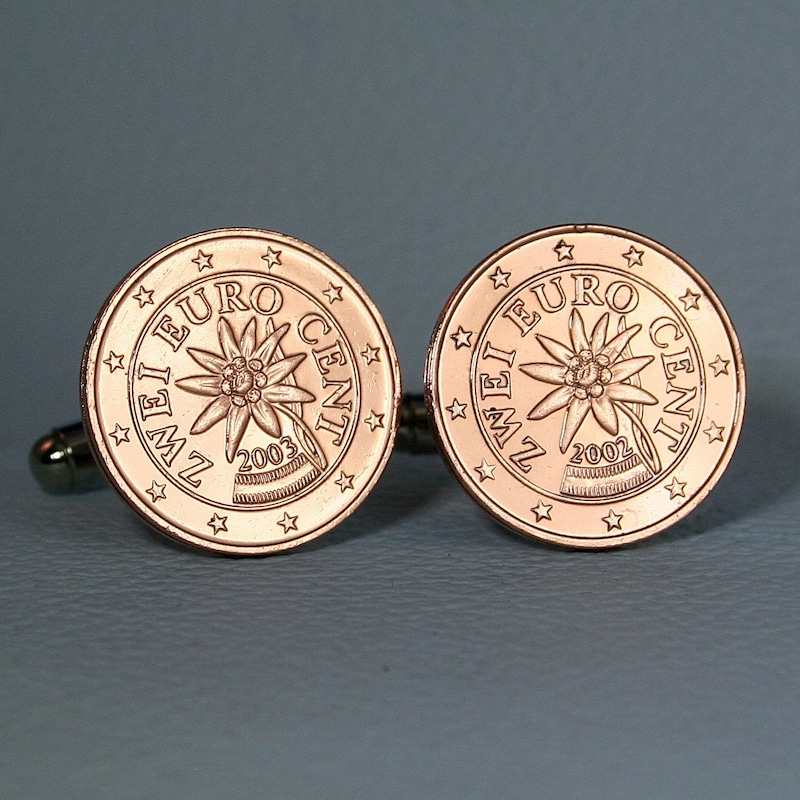 Edelweiss Cufflinks - Etsy