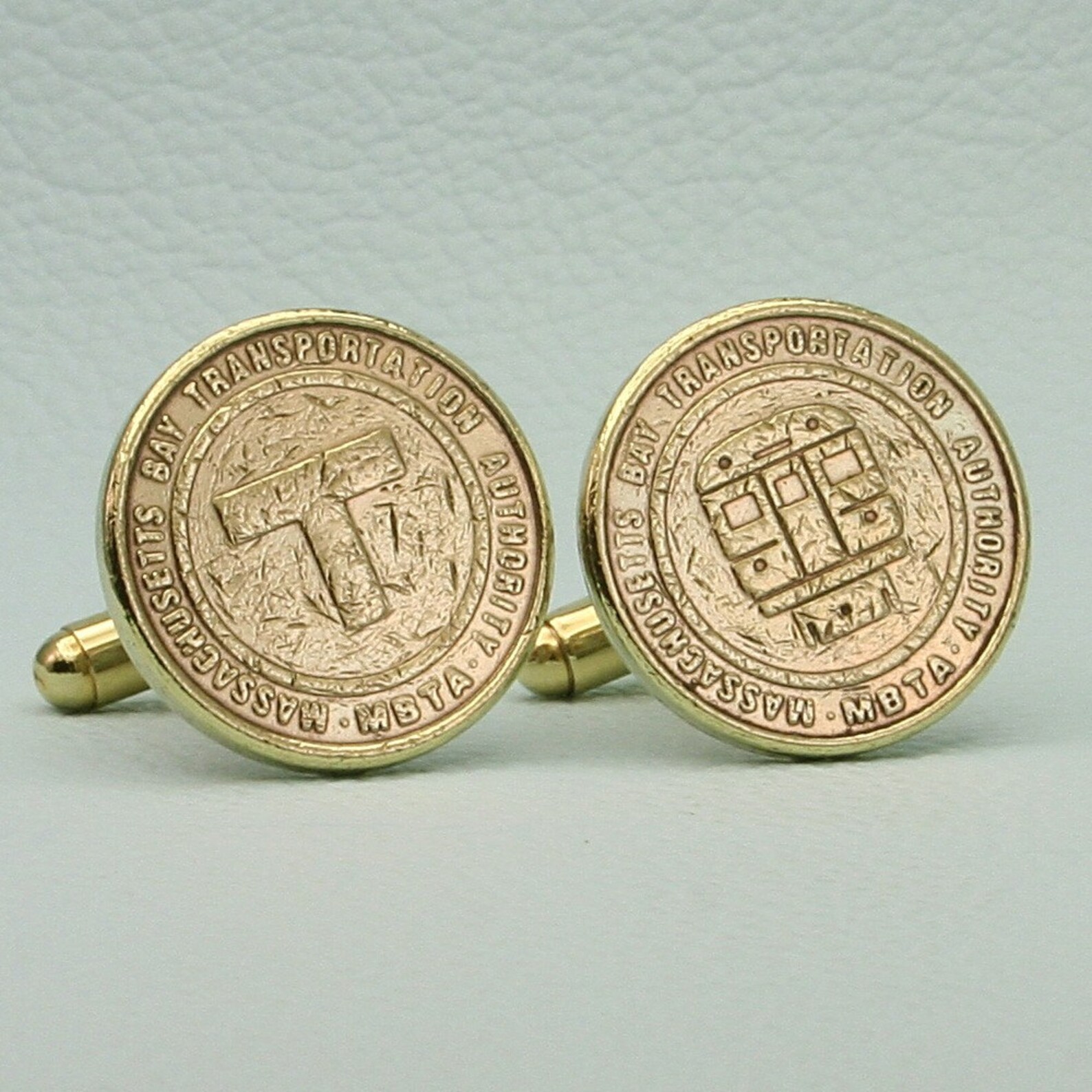 Boston T Subway Token Cufflinks - MBTA - Select Better Quality or Value ...