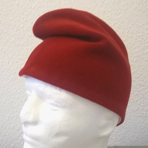 Phrygian Cap Made of Red Wool Fabric. - Etsy