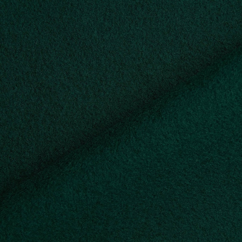 100% Pure Wool Fabric in Dark Green Color. - Etsy