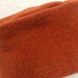 Cap Crafted in Orange Wool Fabric for Medieval Reenactment. - Etsy
