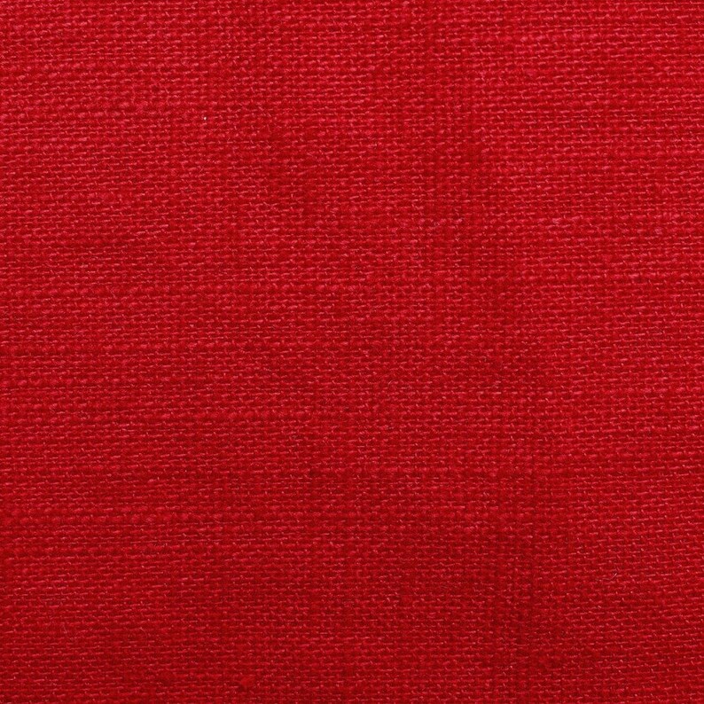 Red Linen Fabric 100% Linen | Etsy