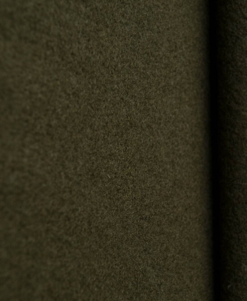 100% Pure Wool Fabric in Olive Green Color. - Etsy