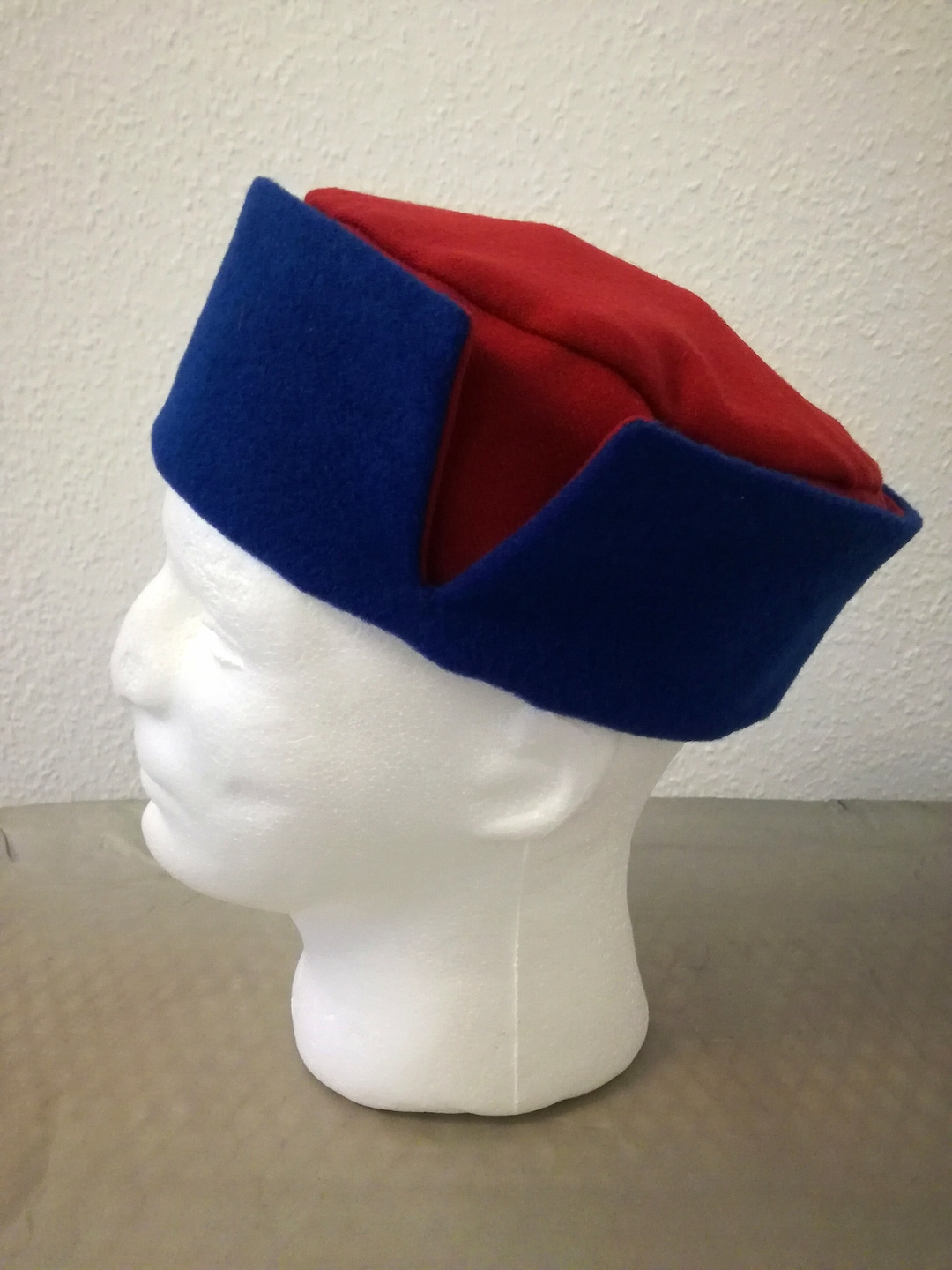 Round Hat for Medieval Re-enactment Made of Woolen Cloth - Etsy