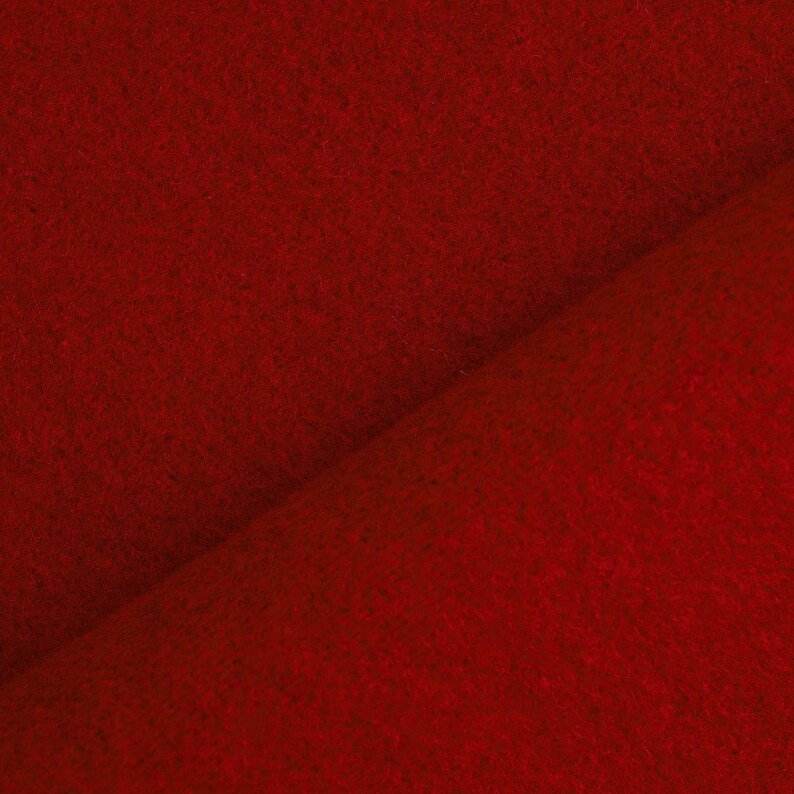 Paño de lana 100% natural en color rojo. - Etsy España