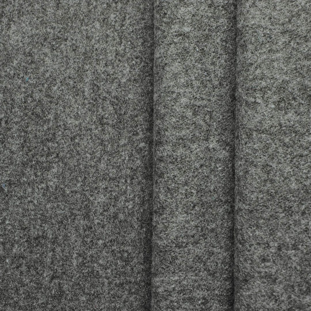 Dark Grey Wool Fabric. - Etsy