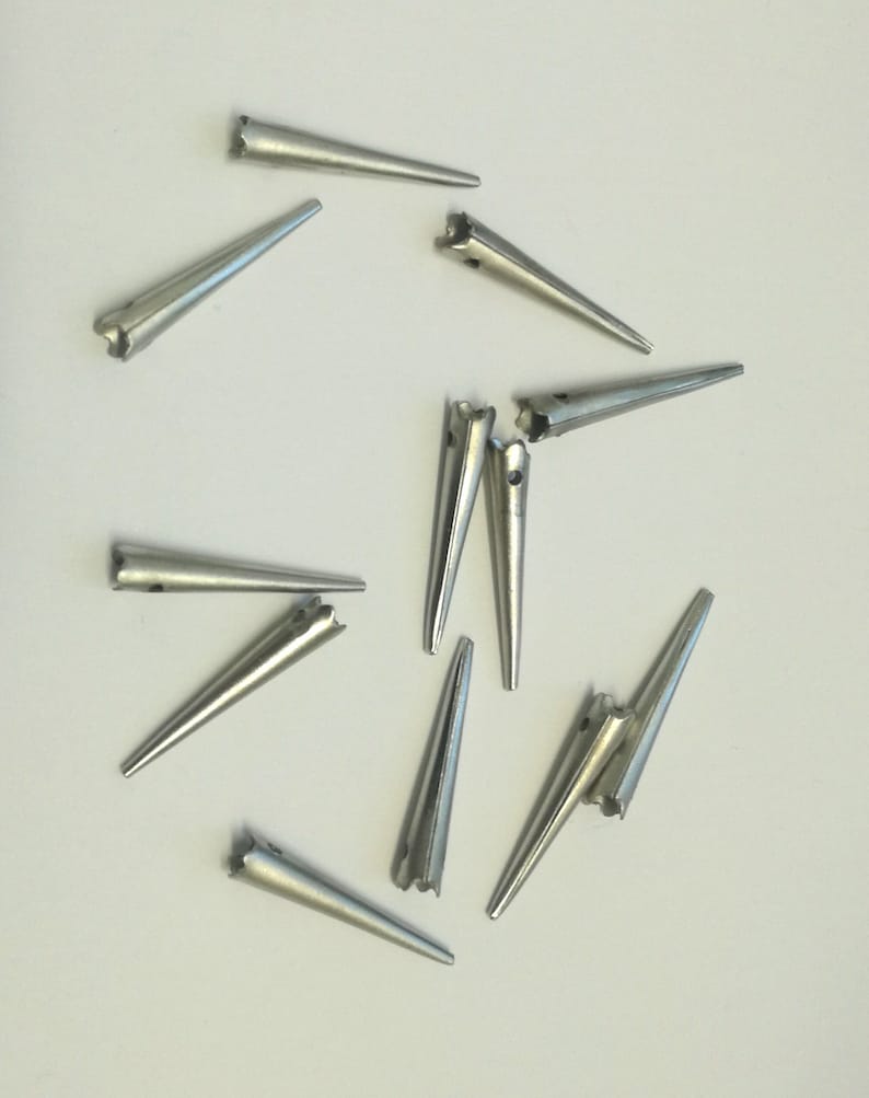 Set of 12 Silver Aglets for Reenactment - Etsy