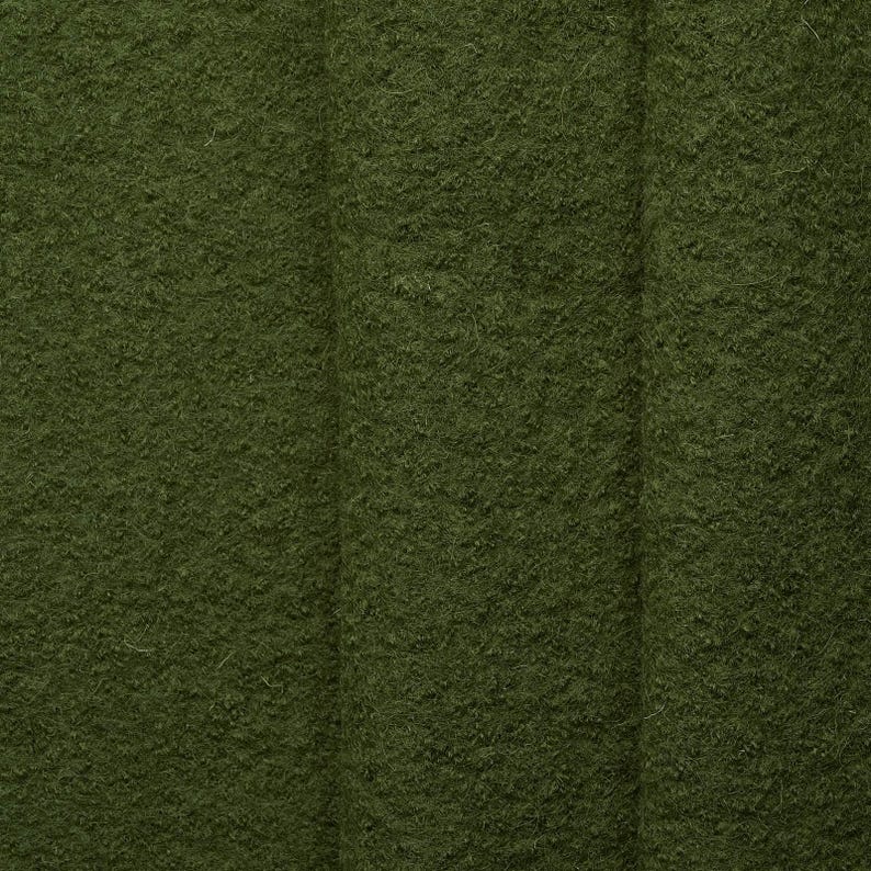 Walkloden - 100% Pure Wool Fabric in Green Color. - Etsy