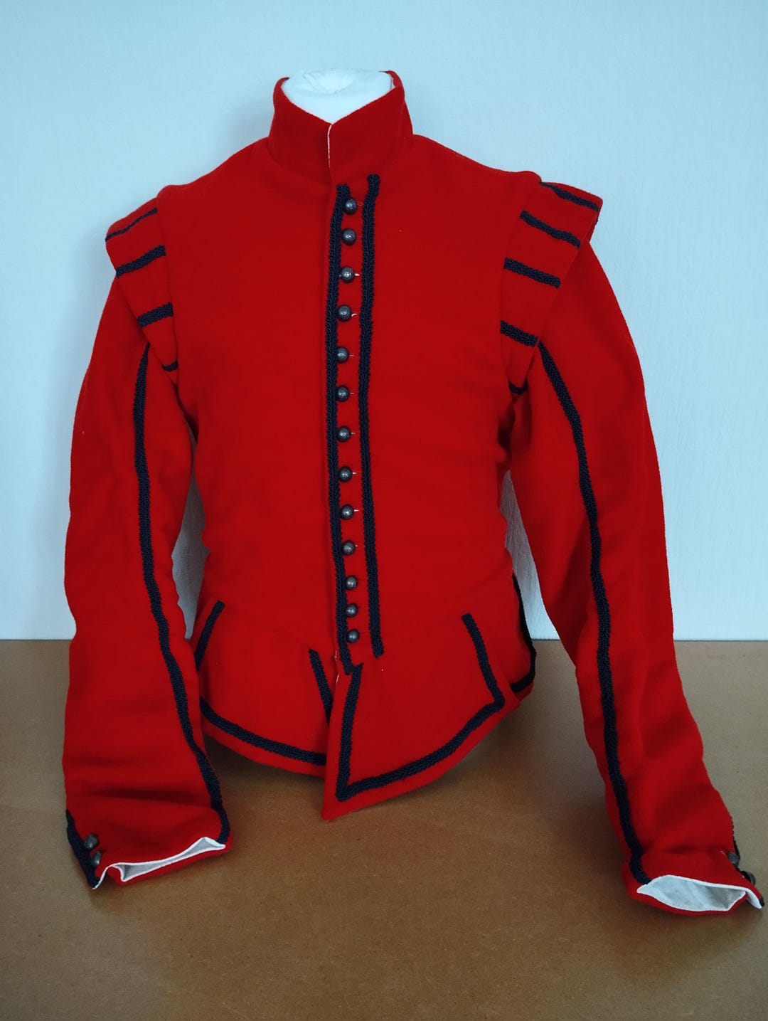 Children Doublet Made of Red Wool Fabric for 17th-century Reenactment ...