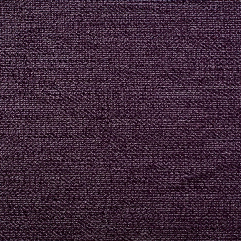 Purple linen fabric 100% linen | Etsy