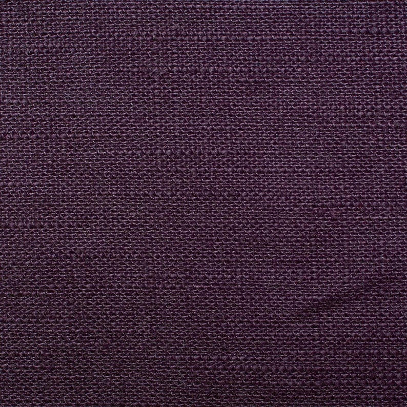 Purple linen fabric 100% linen | Etsy