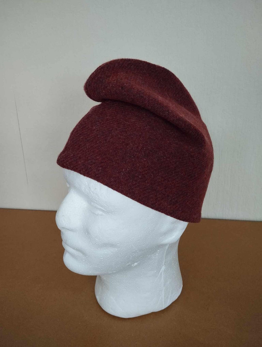 Phrygian Cap Made of Reddish Brown Wool Fabric. - Etsy