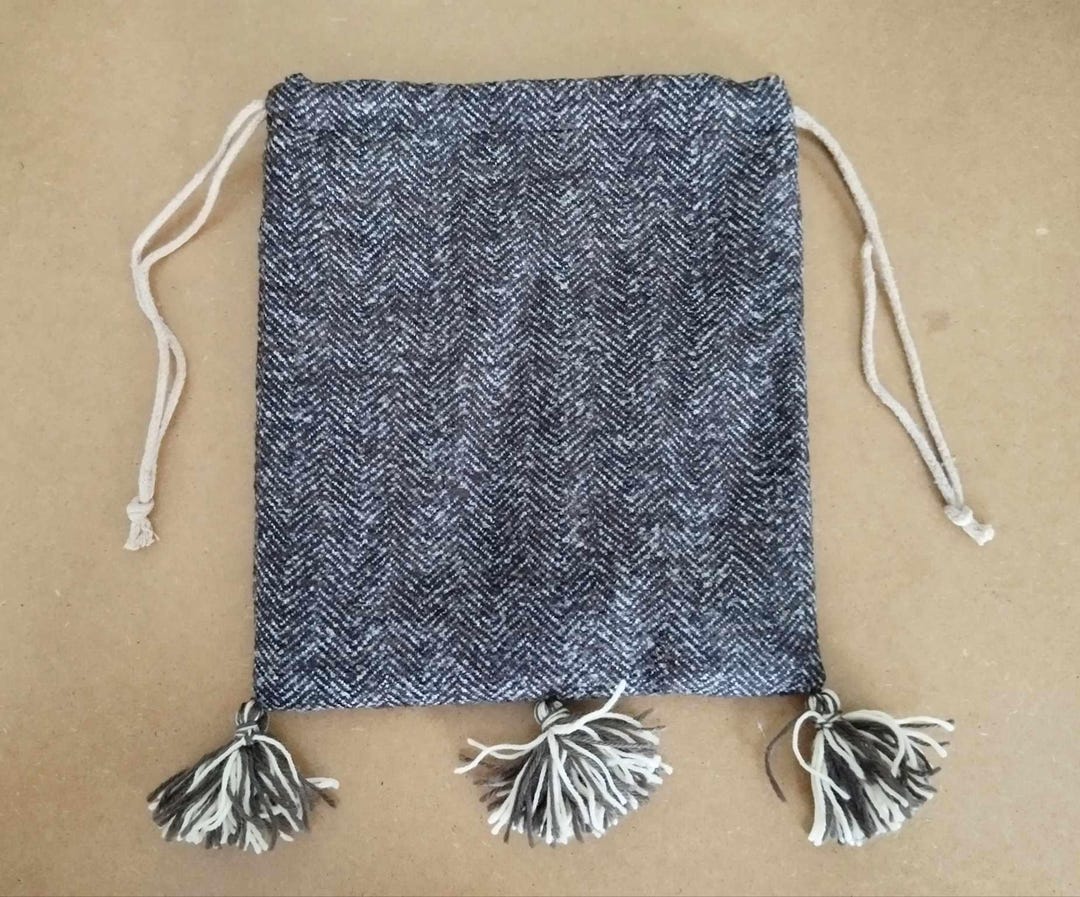 Medieval Purse for Historical Re-enactment Made in Brown and Beige ...