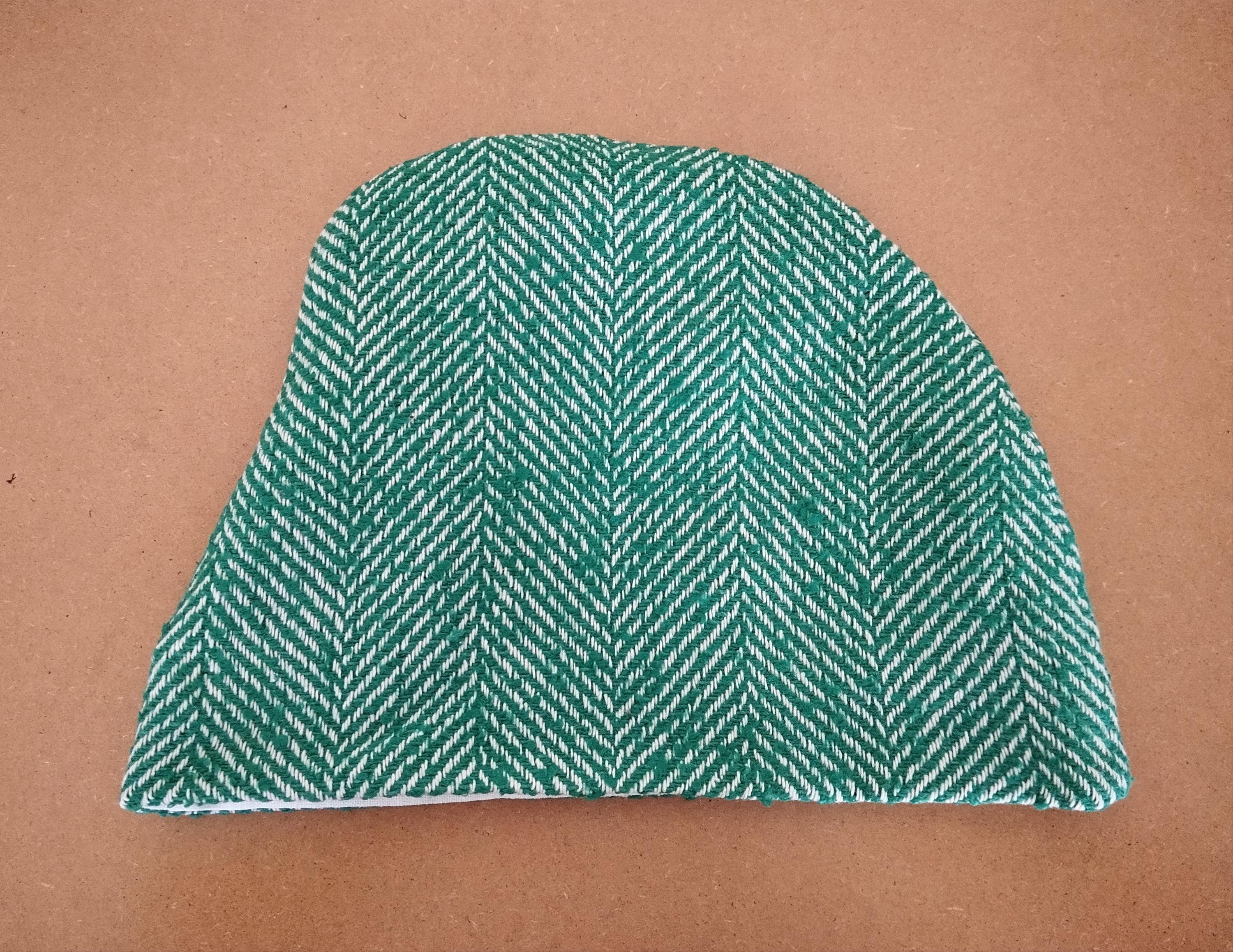 Phrygian Cap Made of White and Green Herringbone Wool Fabric. - Etsy