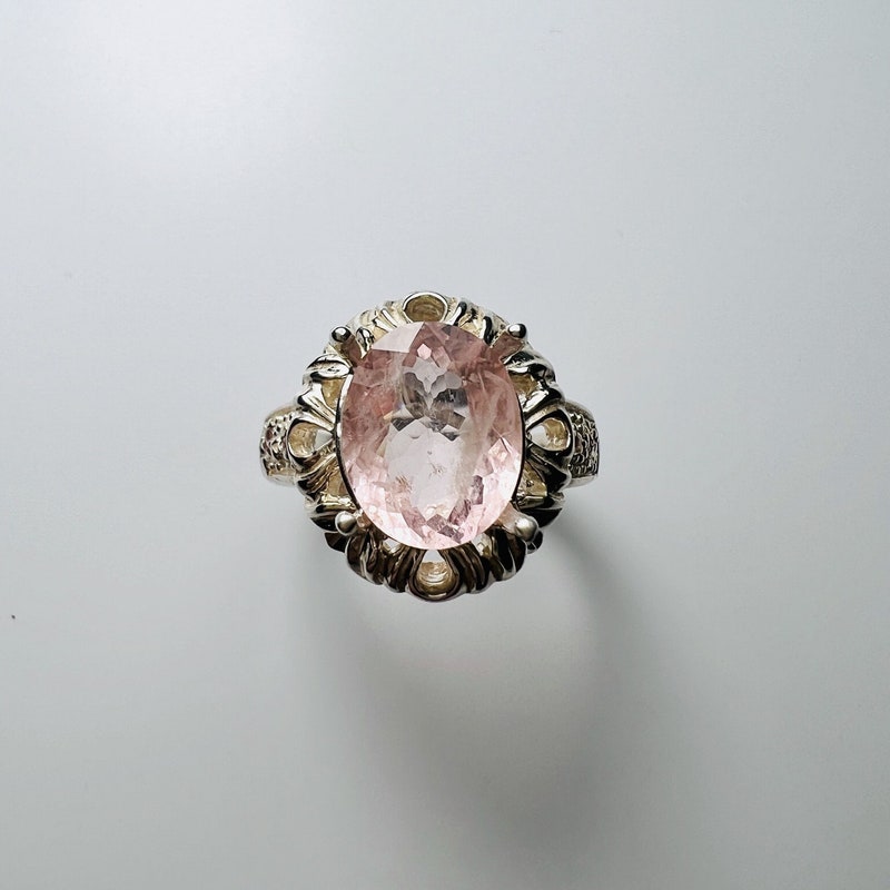 Pink Beryl Ring - Etsy