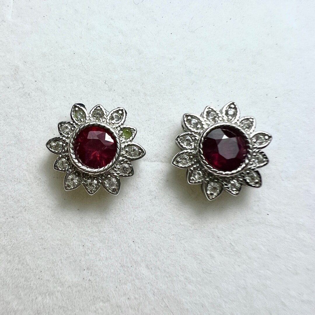 Certified 3.5cts Natural Deep Red Star Ruby Sterling 925 Silver 9ct 14k ...