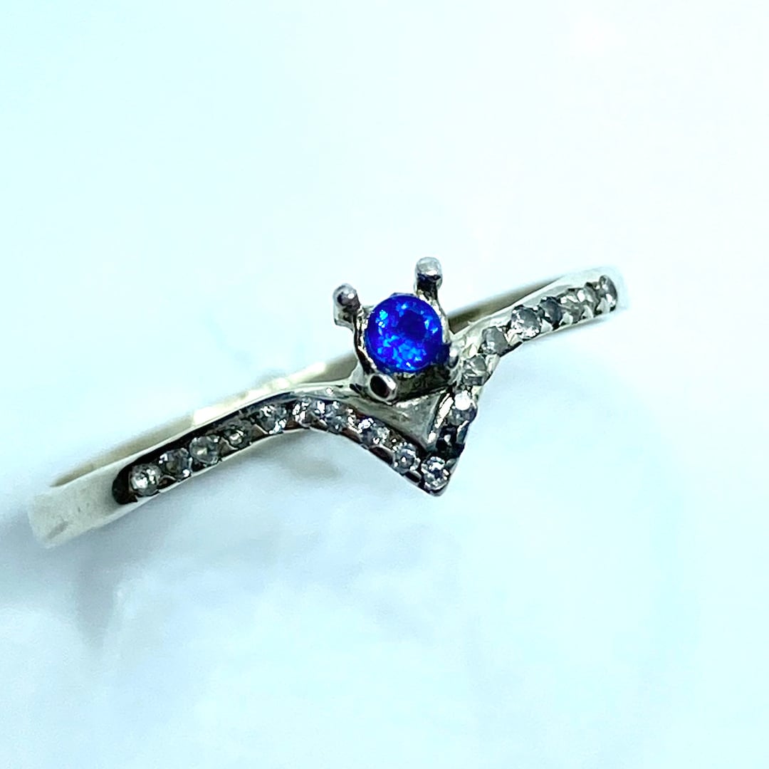 Certified Natural Rare Vivid Blue HAUYNE Hauynite, Diamonds 925 Silver ...