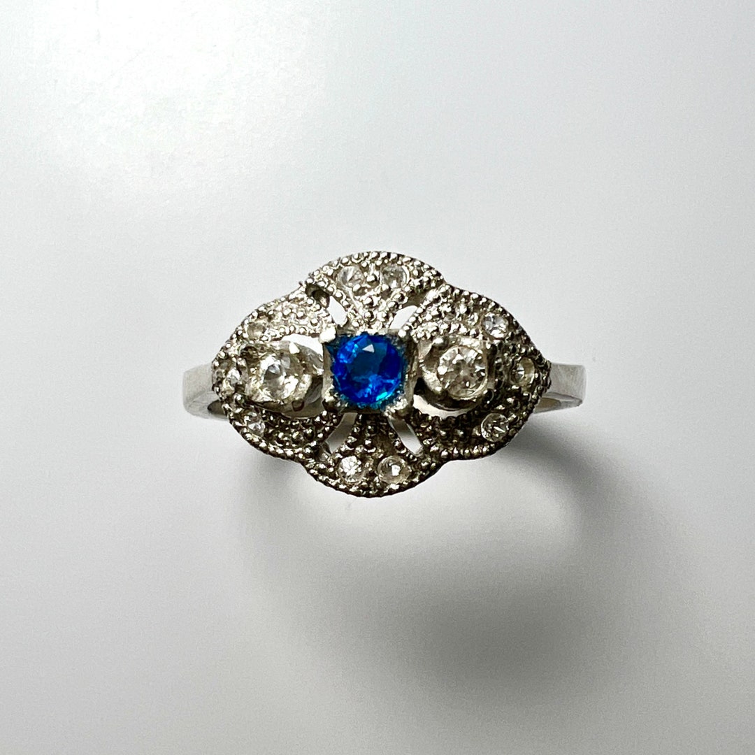 Certified Natural Rare Vivid Blue HAUYNE Hauynite, Diamonds 925 Silver ...