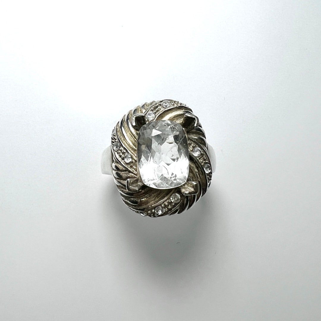 Certified 2.4ct Natural Rare Pollucite 925 Silver, Platinum, 9ct 14k ...