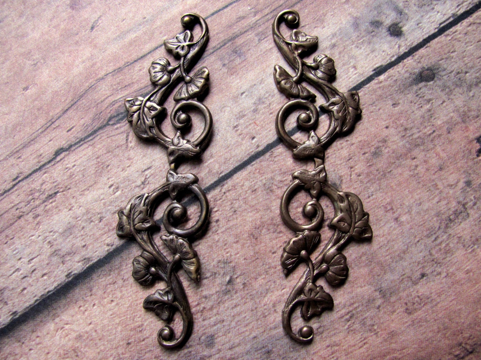 Vintaj Brass Deco Vines Border, Discontinued, Vine Border, Deco Vine ...